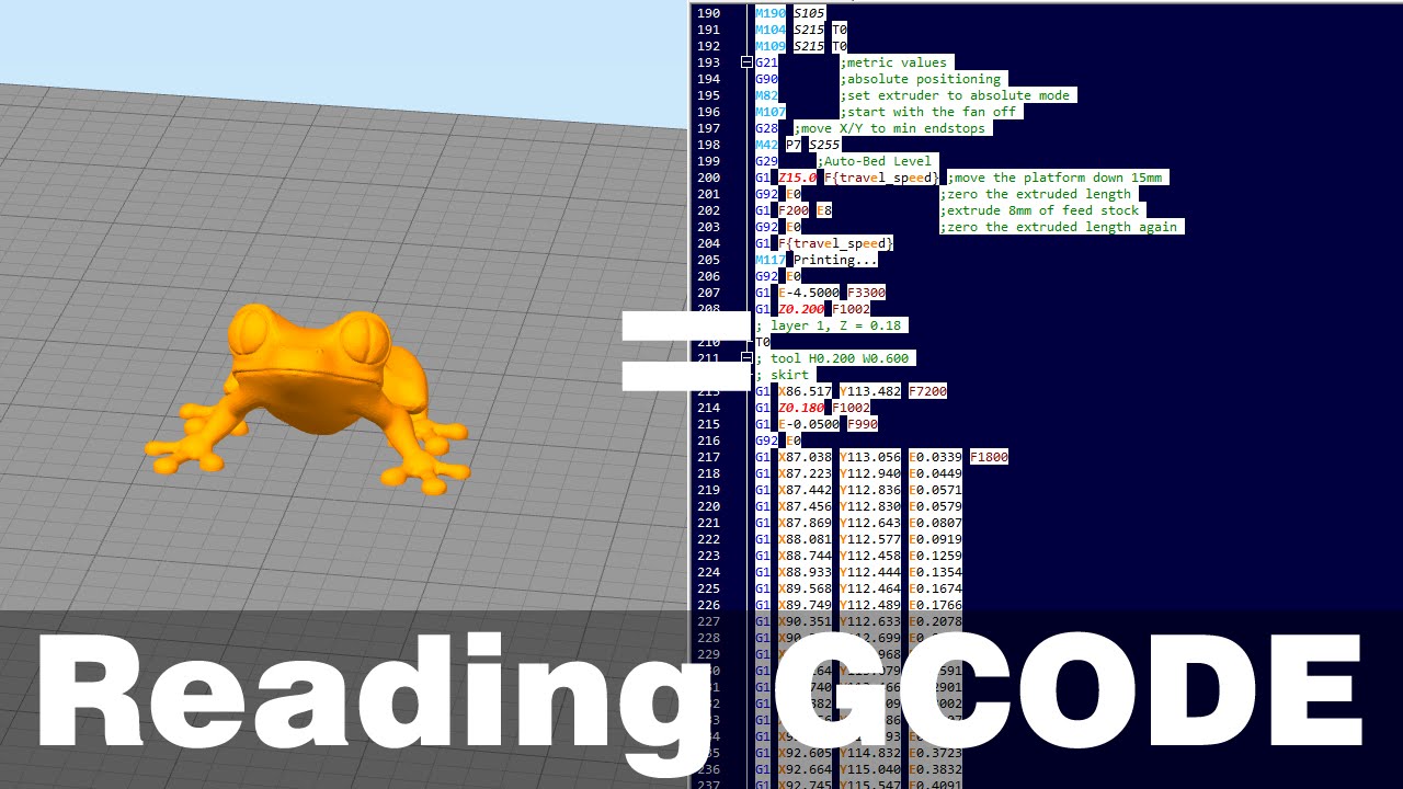 Tutorial - Reading GCODE - 3D Printing