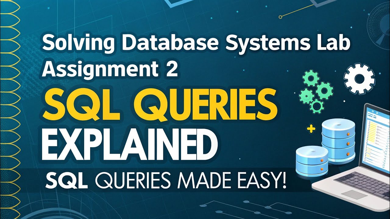 Solving Database Systems Lab Assignment 2 | SQL Queries & Results Explained Step-by-Step 🔥