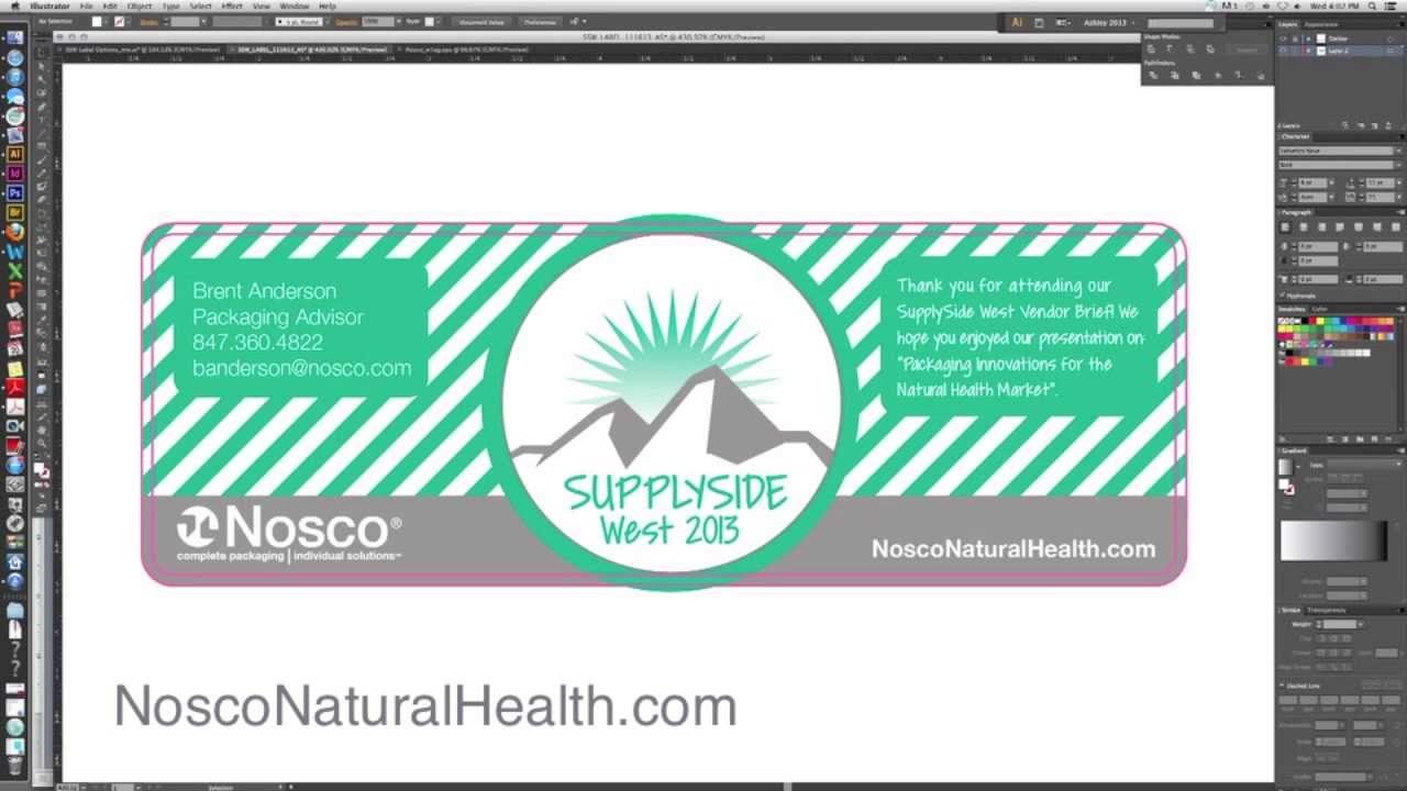 SupplySide West Vendor Brief - ArtFlo Label Design Timelapse