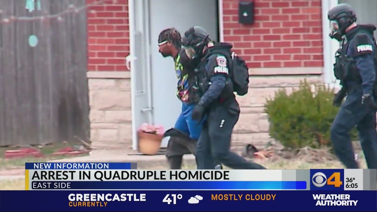 Man arrested in connection with quadruple homicide