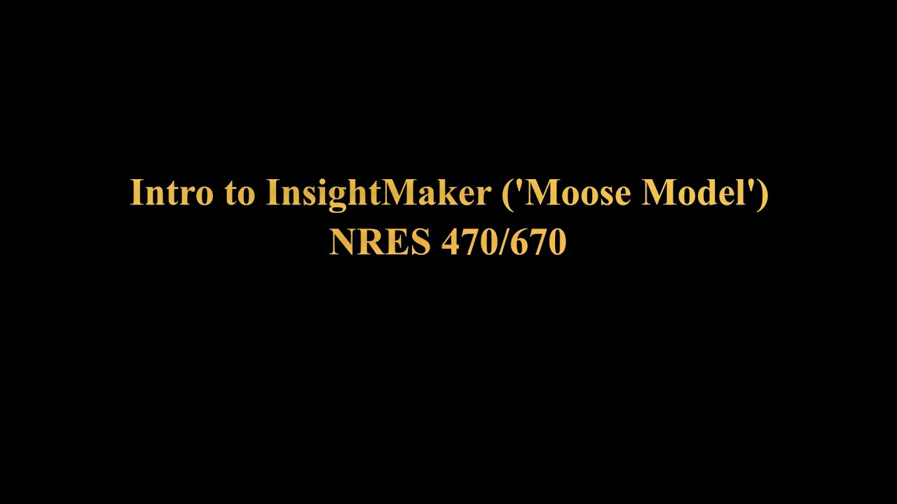 Intro to Insight Maker (basic stock flow model)