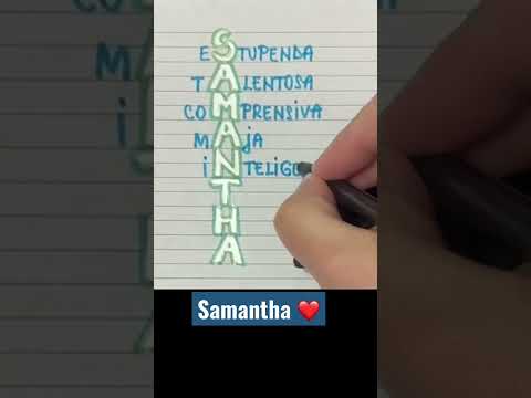 Significado del nombre SAMANTHA #significado #significado #samantha