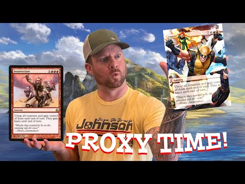 Proxy Time! X-Men Alt Art Insurrection! Start to Finish Making a Full Art Proxy!