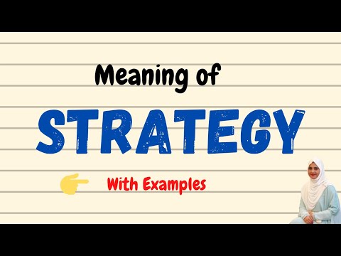 Daily vocabulary | Strategy Meaning | Vocabgram