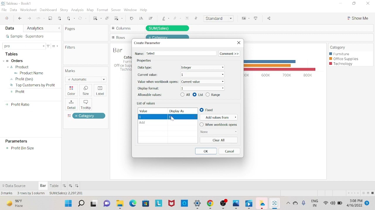 Tableau Sheet Selector/Sheet Swapping Using Parameter (Most Important Interview Questions)