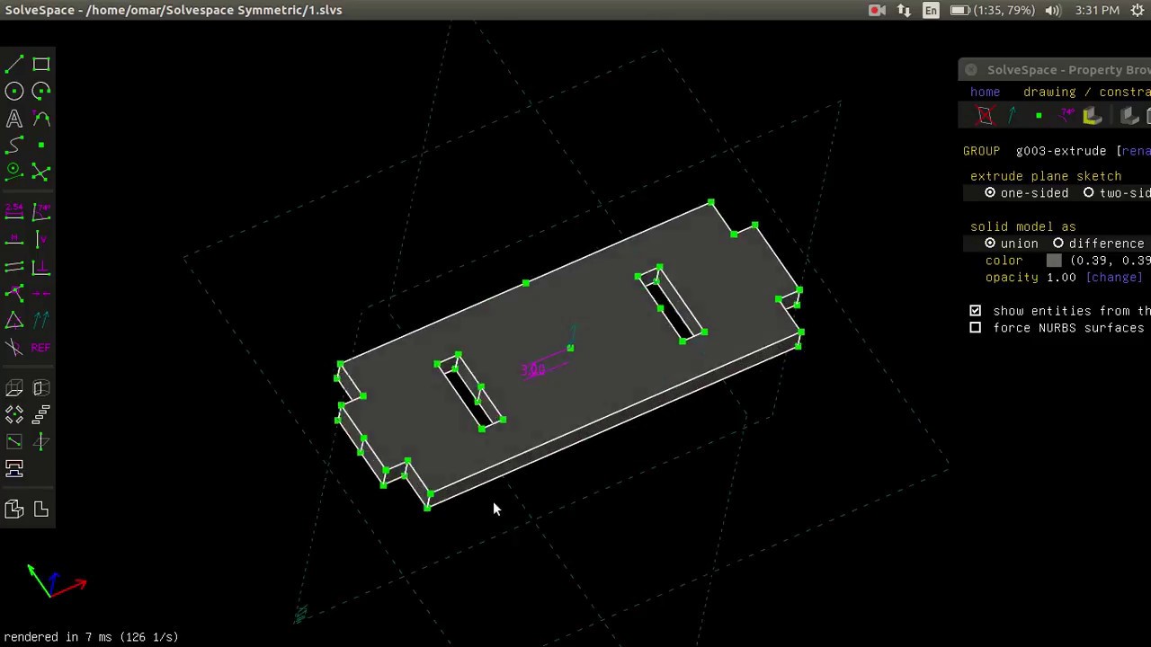 Solvespace Pressfit Design with constrains  (Not Parametric)