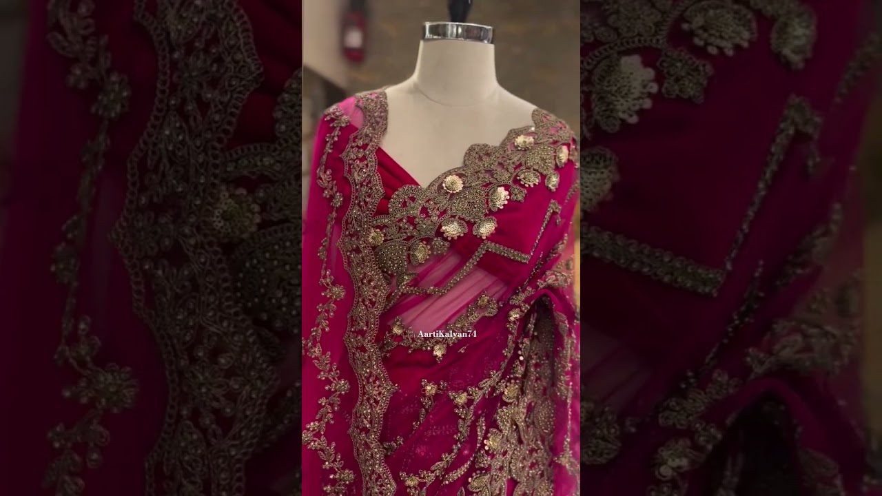 Bridal saree for reception 🥰💫 #receptionsarees #saree #womensfashion #weddingsarees #bridalsarees