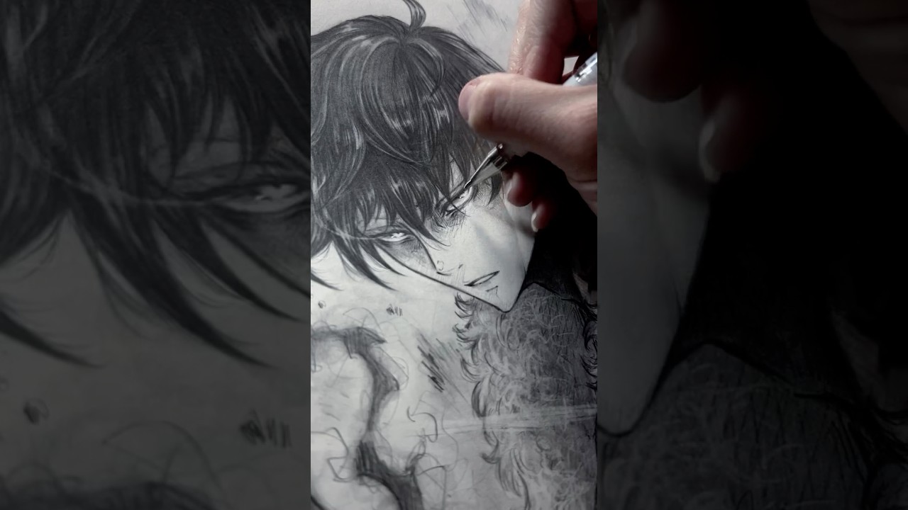 Drawing Sung Jin Woo in my style #sololeveling #sungjinwoo #manhwa #sololevelingarise #arise #anime