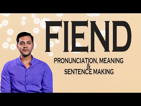 Fiend - Meaning & Pronunciation Word World Audio Video Dictionary