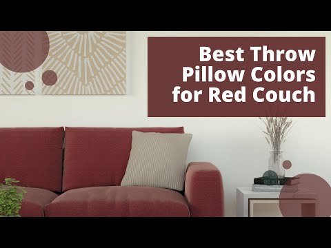 Best Throw Pillow Colors for Red Couch