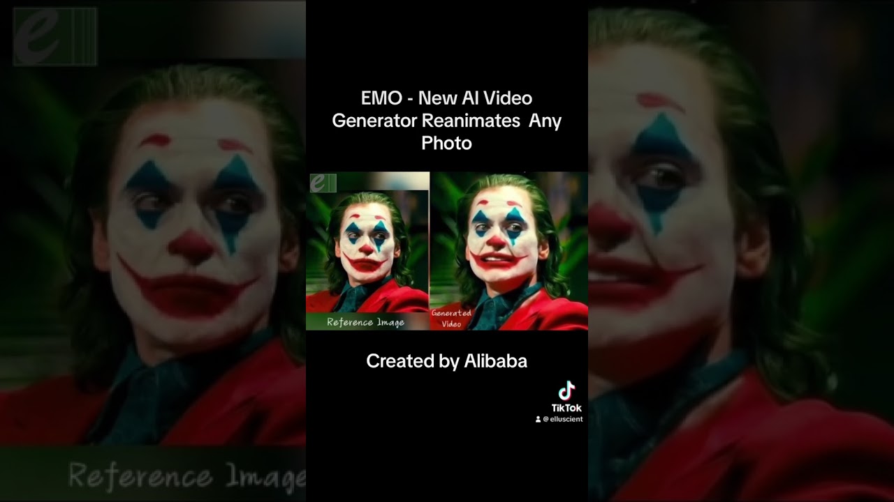 EMO: Emote Portrait Alive - The Joker! #shorts #ai #agi #elluscient