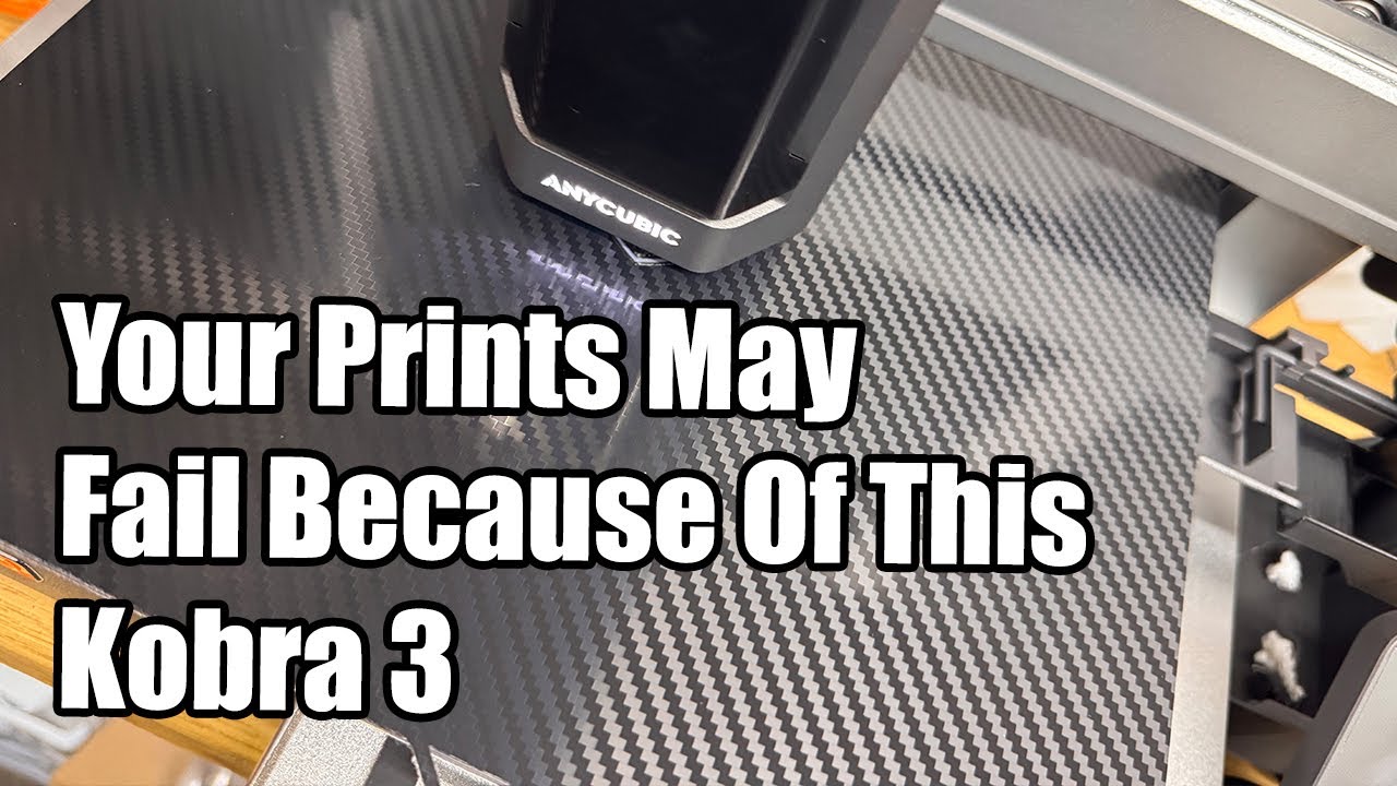 Anycubic Kobra 3 Bed Adhesion One Of (many) Reasons Print Not Sticking
