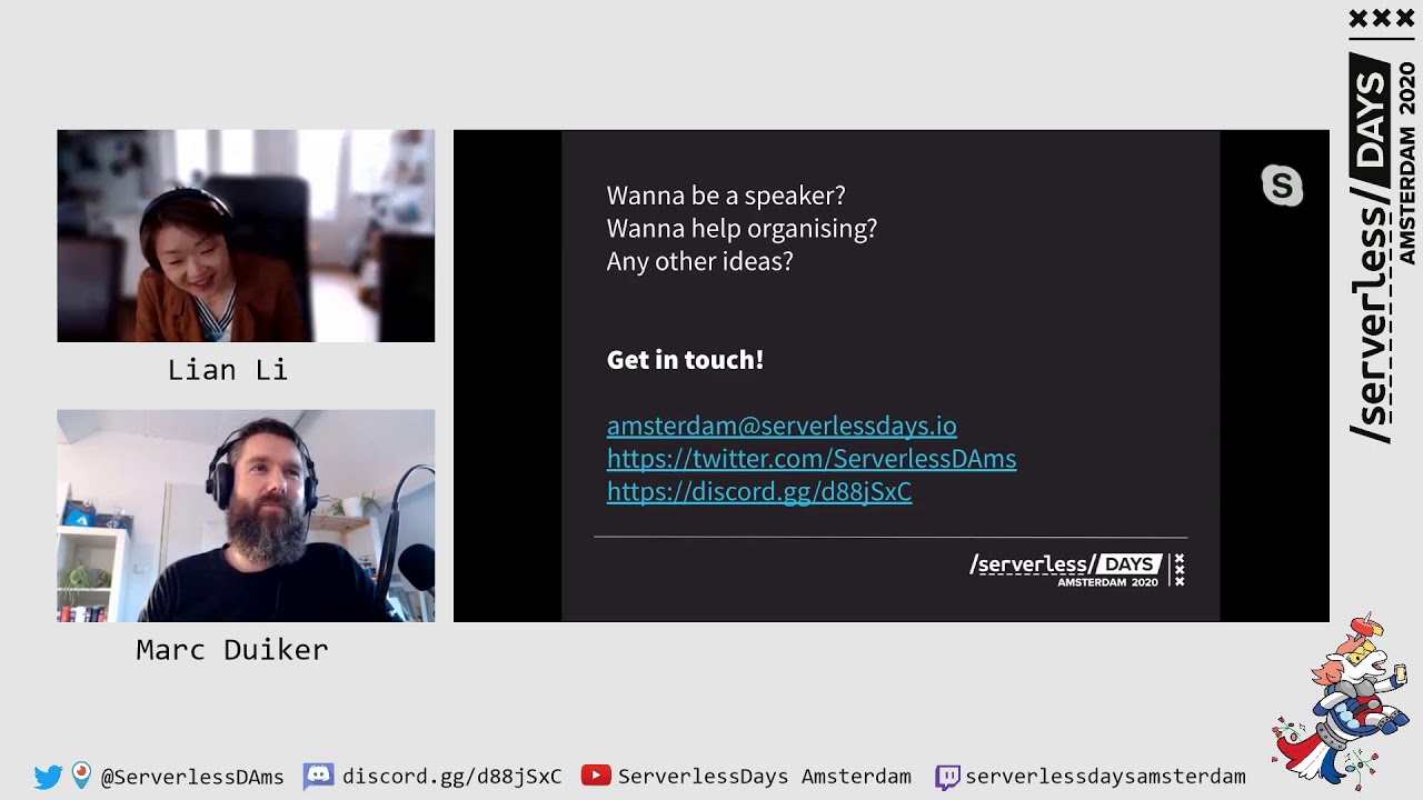 ServerlessDays Amsterdam Meetup April 21st 2020