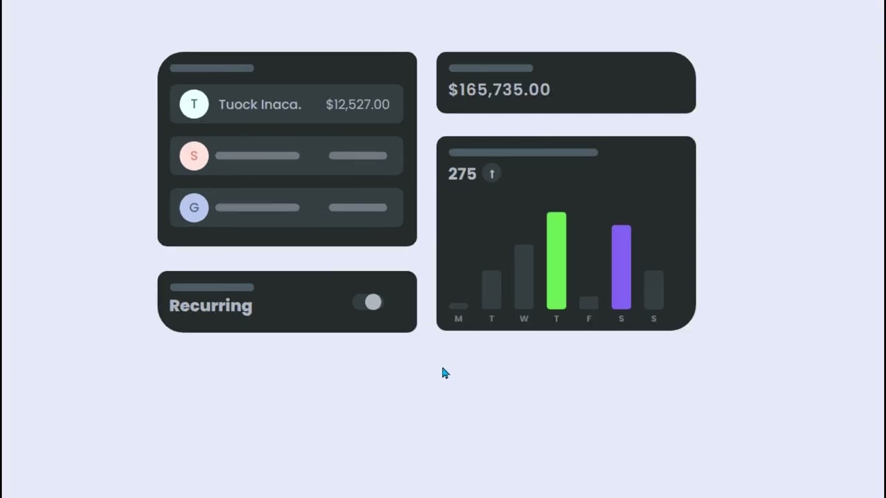Create dashboard using html css - Tutorial Overview - dashboard for business.
