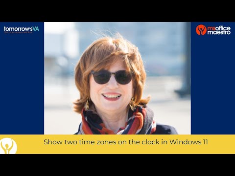 Show two time zones in Windows 11