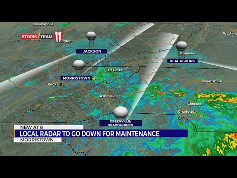 Morristown Doppler Radar will go for maintenance next week