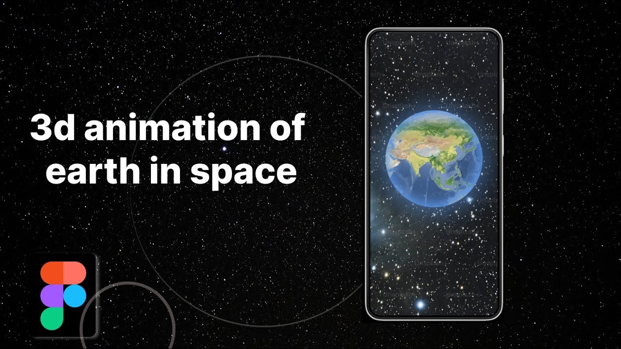 3d Animation of Earth in Space | Figma Animation Tutorial