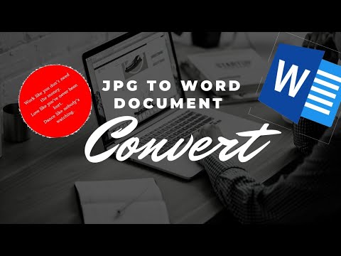 How to convert JPG to word document || Convert .jpg file to .docx