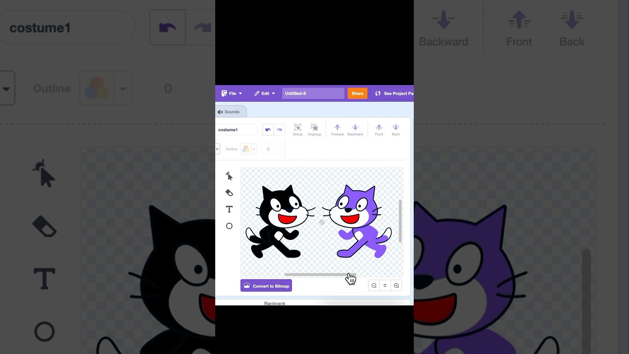 Make Scratch Cat A Pair! #scratch #scratchtutorial #scratchcoding #shorts