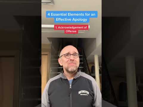 4 essential elements to an effective apology