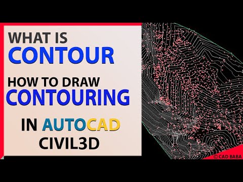 what is contour and how to draw contour line in Autocad civil 3d in URDU/HINDI