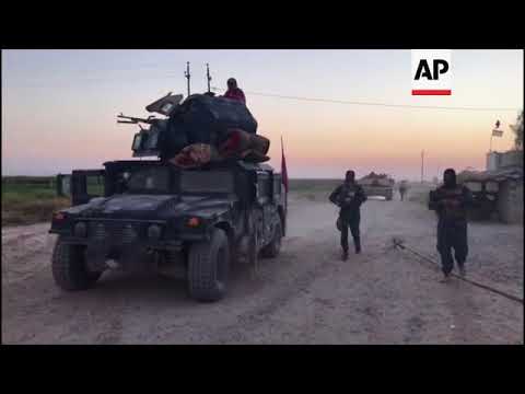 Iraqi armed forces move towards Kirkuk at dawn