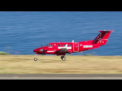 BEAUTIFUL BEECH B200 SUPER KING at Madeira Airport