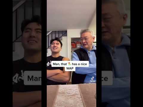Making my Korean Dad say Inappropriate English Phrases 🤫😂😂 #shorts #korean #koreandad
