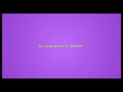 Disagreement Meaning