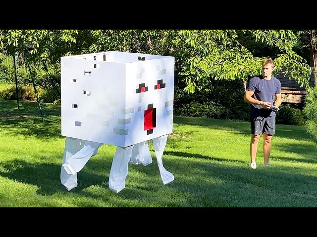 YouTuber builds a real-life Minecraft ghast model capable of shooting ...