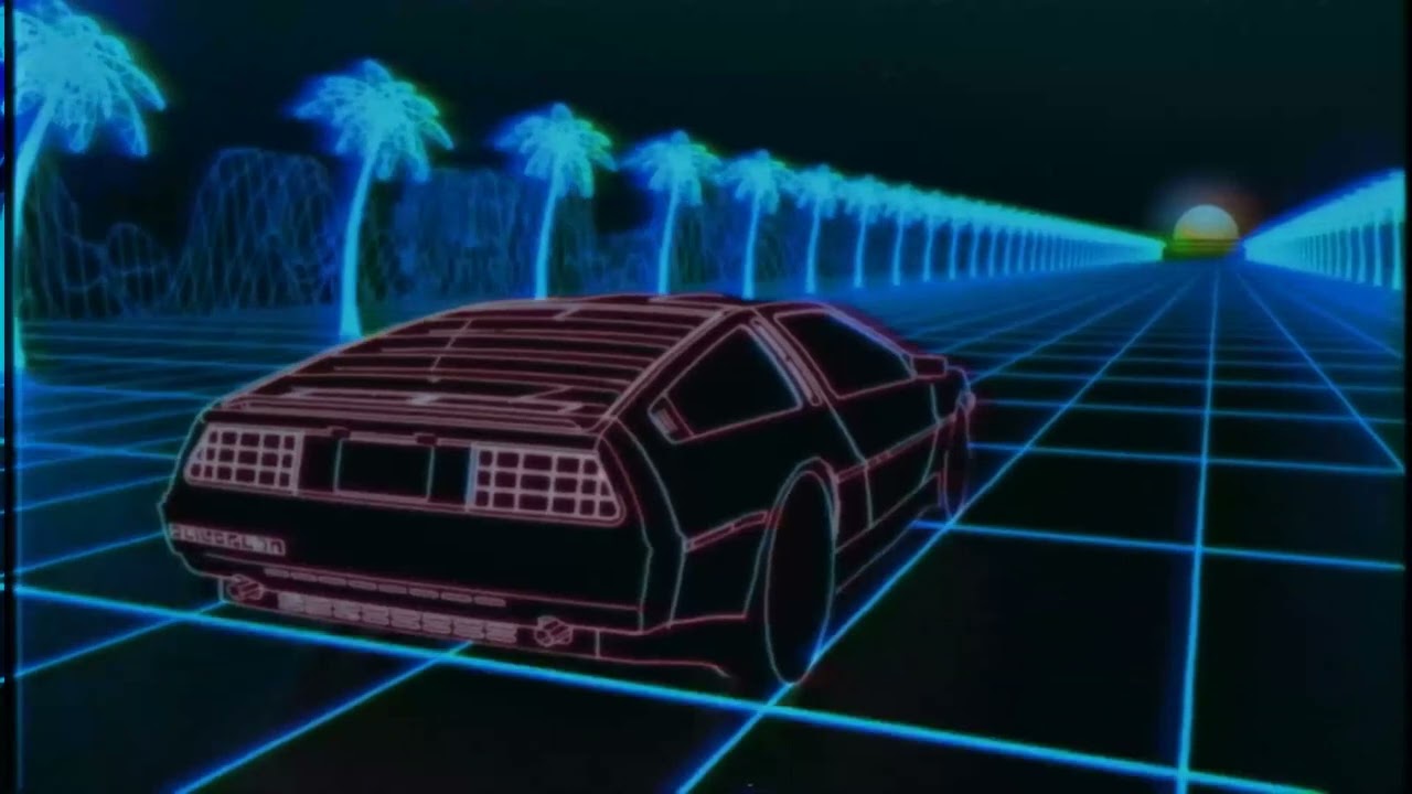 Retrowave DeLorean DMC-12 Live Wallpaper