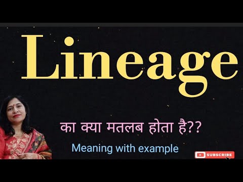 Lineage meaning l meaning of lineage l vocabulary