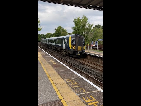 South Western Railway Class 444 Desiro - 444029 Powers Through Ashurst New Forest Station at Speed