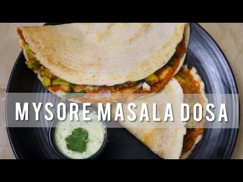 Mysore Masala Dosa I low calorie breakfast meal I recipe by clean eating habitat