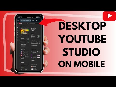 How to ACCESS YouTube Studio Desktop with your mobile phone