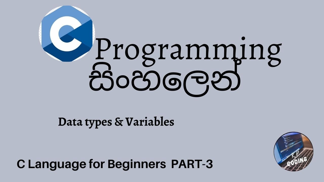 C Programming in sinhala part 3- Data types & Variables