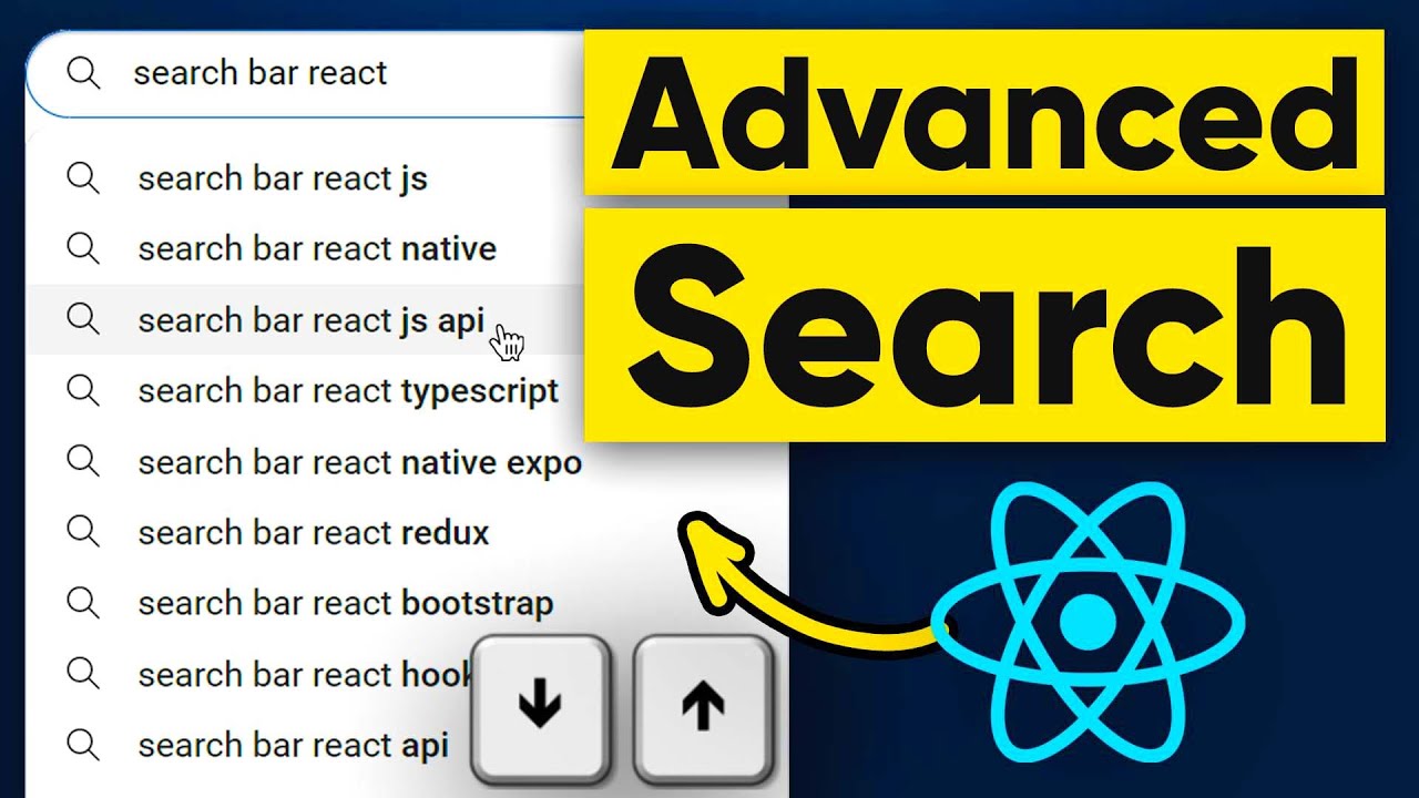 React Search Bar | Auto Suggestion With Keyboard Navigation🔥 [YouTube Search]