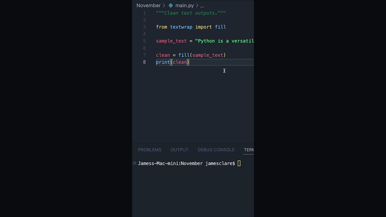 Python 3 | Clean print outputs, with this little known function! #python3 #coding #programming