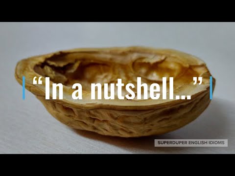 "In a Nutshell" Idiom Meaning, Origin & History | Superduper English Idioms