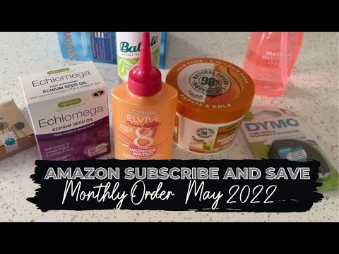 My Monthly Amazon Subscribe and Save Order