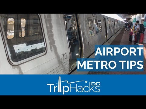 METRO from DCA Airport to Downtown DC