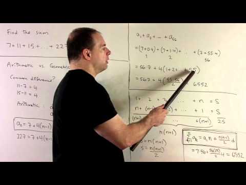 Example of Arithmetic Sum