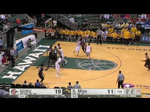 SDSU MEN'S HOOPS: AZTECS 66, SOUTHERN MISS 51 (DIAMOND HEAD CLASSIC FIRST ROUND) - 12/22/16