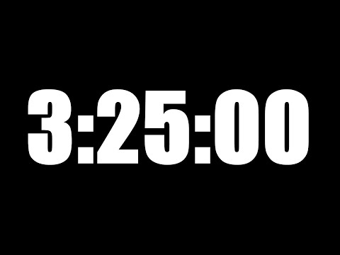 3 HOUR 25 MINUTE TIMER • 205 MINUTE COUNTDOWN TIMER ⏰ LOUD ALARM ⏰