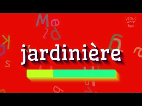 How to say "jardinière"! (High Quality Voices)