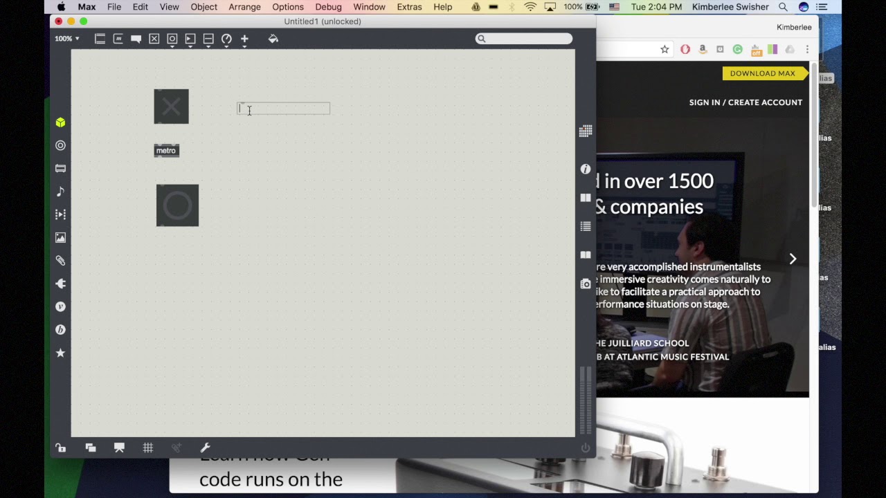 Your First Max Patch: Creating and Connecting Objects