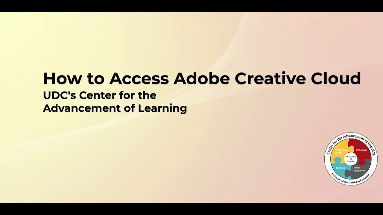 How to Access Adobe Creative Cloud