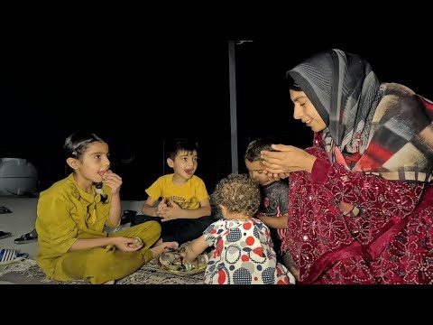 your mother alone and her four children.the joy of being together and the fear of going