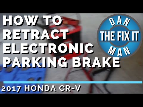 HOW TO RETRACT AN ELECTRONIC PARKING BRAKE - DIY EASY METHOD TO WIND BACK REAR BRAKE CALIPER W MOTOR