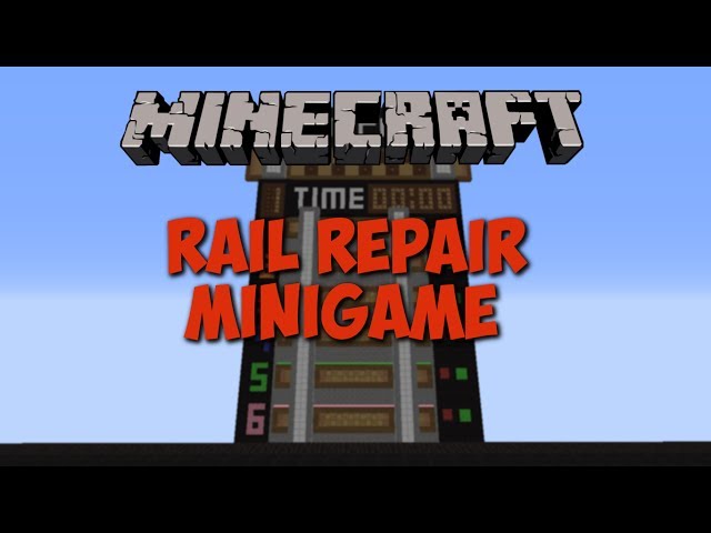 NEW Rail Repair Mini Game (1.8 snapshots) by Lordyn Minecraft Map